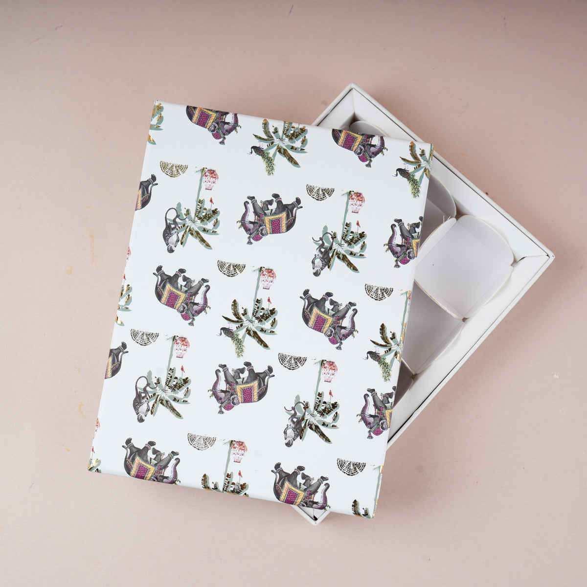 Van Mahal Gold Foil Rigid Chocolate Box (Ivory - Cavity of 12 pcs ...