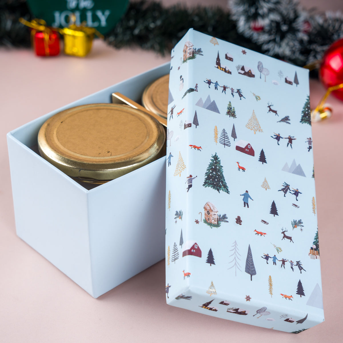 Nordic Noel Box of 2 - Frosted Blue – The Packing Company