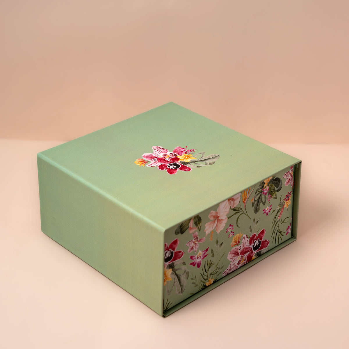 Botanical Sage Green Magnetic Box – The Packing Company