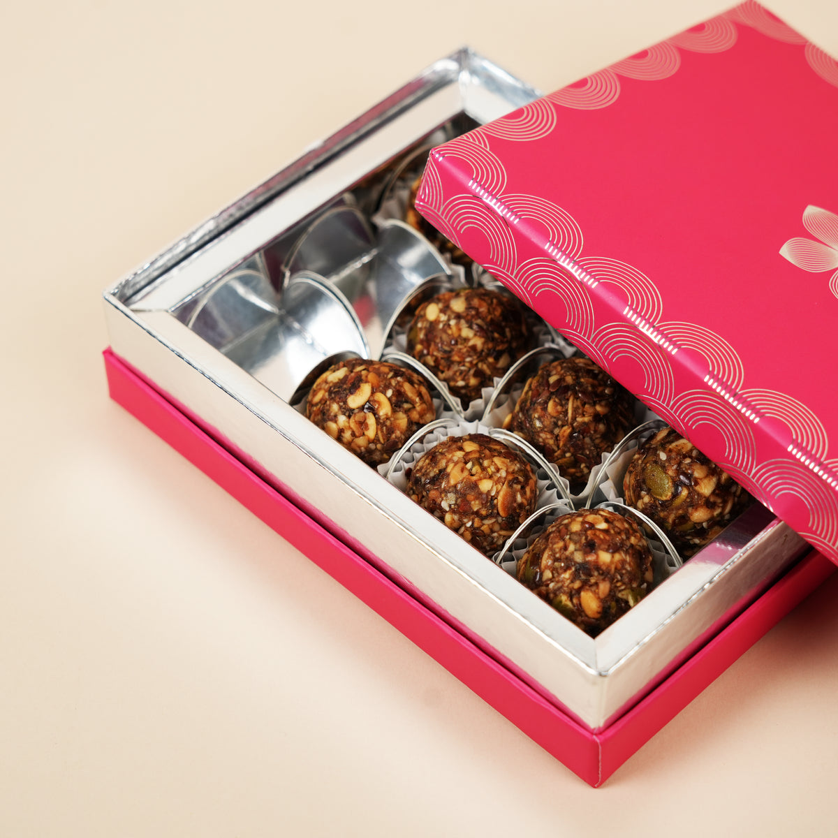 Utsav Rani Pink Cuff Style Mithai/Chocolate Box ( Cavity of 12 pcs ...