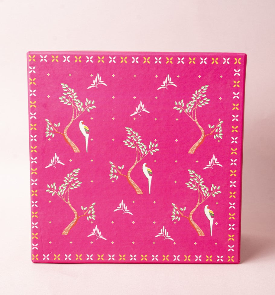 Char Bagh Rigid Gift Box ( Bright Pink) – The Packing Company