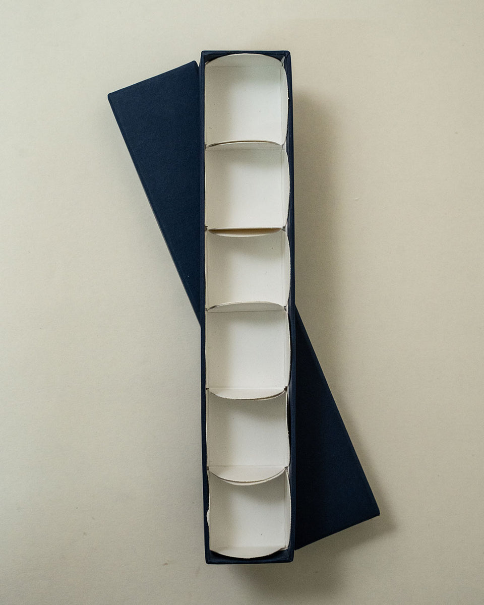 Navy Blue Rigid Chocolate Box (Cavity of 6 pcs) – The Packing Company