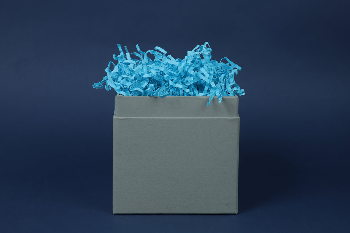 Light Blue Shredded Paper – The Packing Company