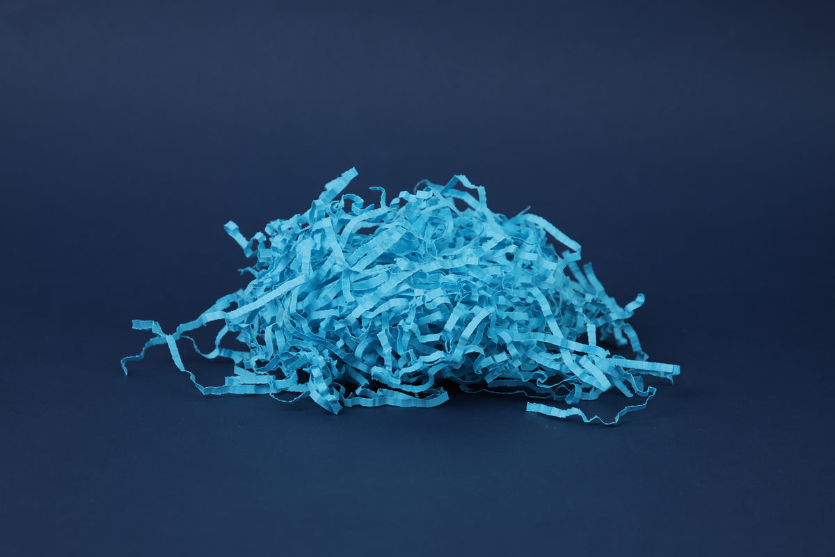 Light Blue Shredded Paper – The Packing Company