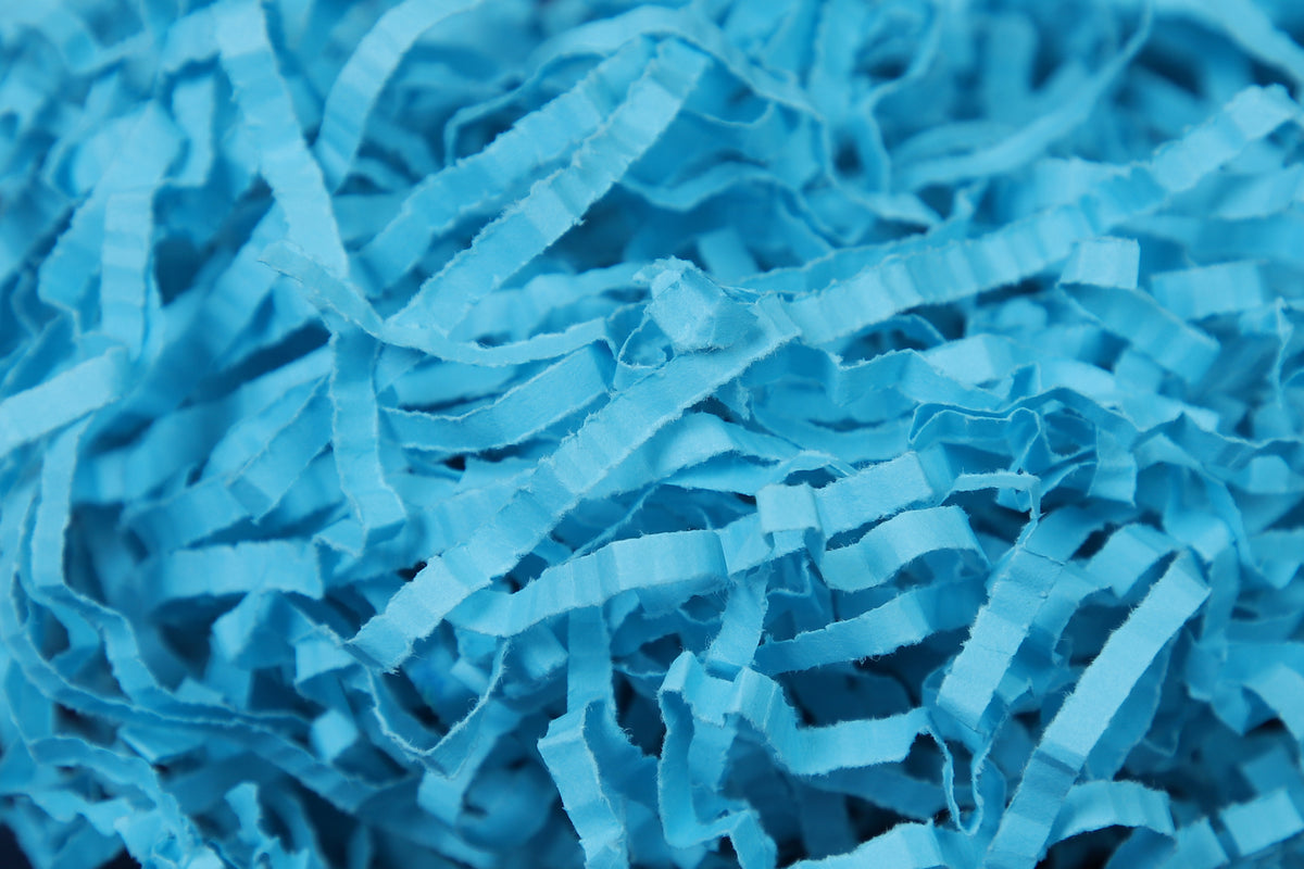 Light Blue Shredded Paper – The Packing Company
