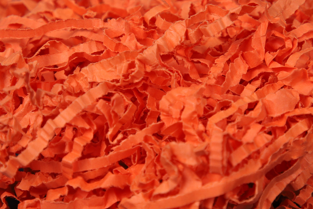 Orange Shredded Paper – The Packing Company