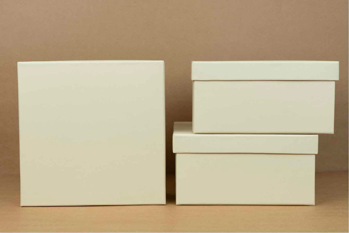 Cream Rigid Boxes – The Packing Company