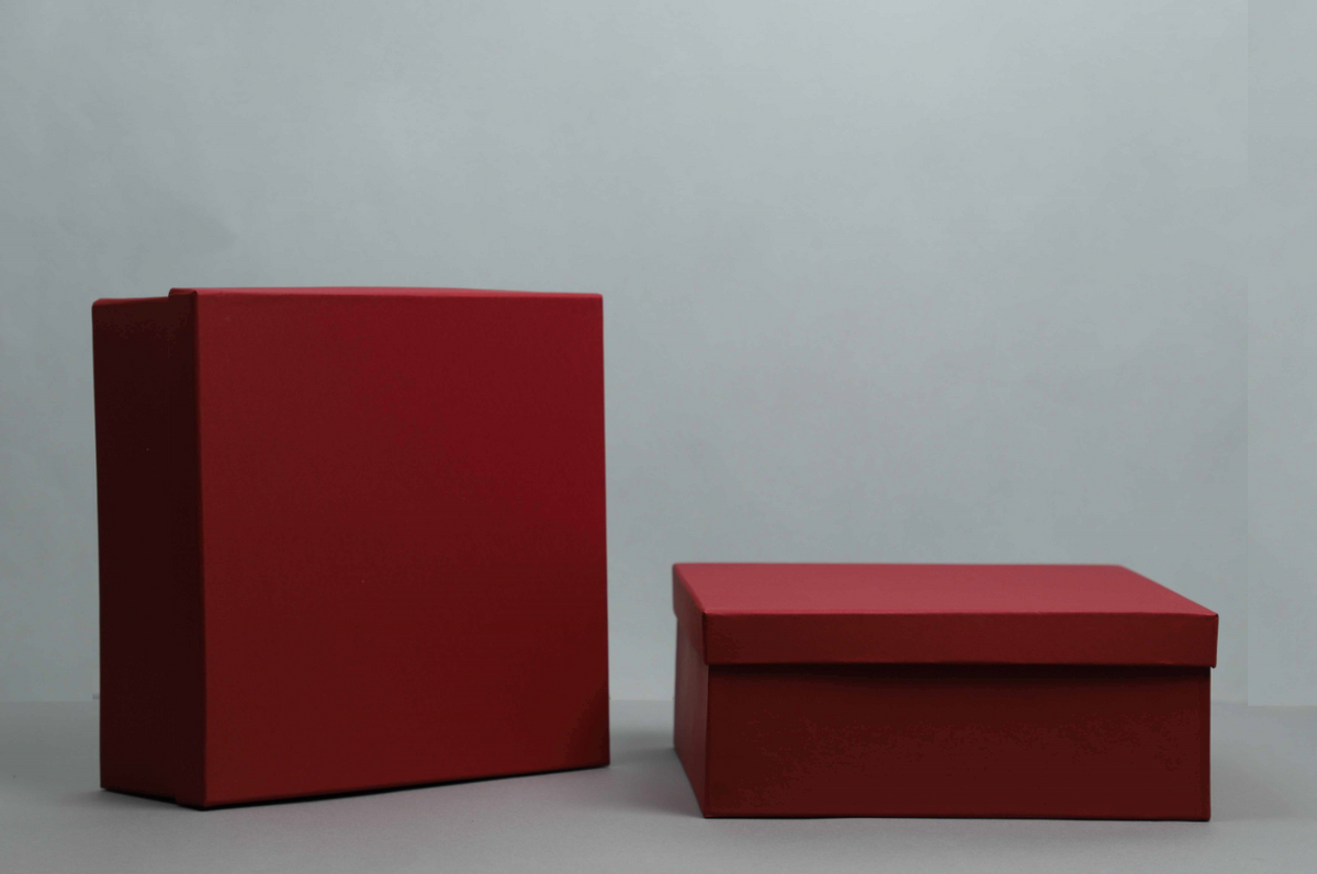 Maroon Rigid Gift Box – The Packing Company